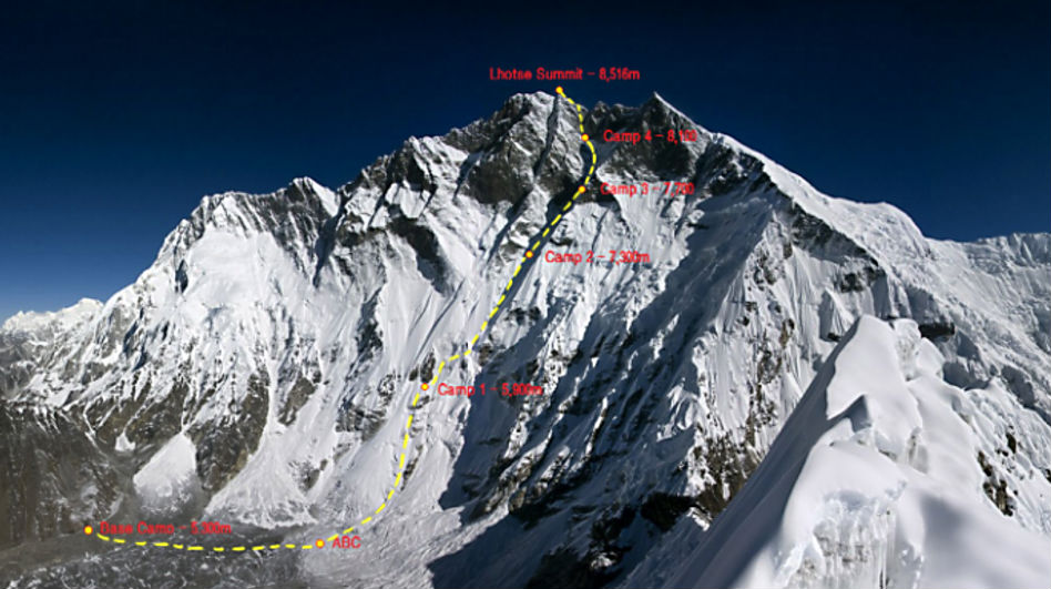 Lhotse South Wall: 8200 m reached, new summit attempt ahead » Explorersweb