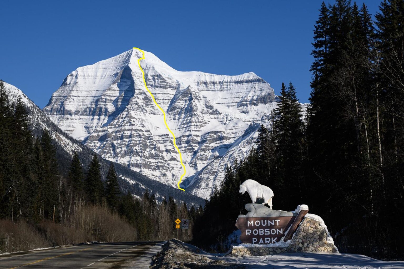 First Ski Descent of Mt. Robson's South Face in the Canadian Rockies ...